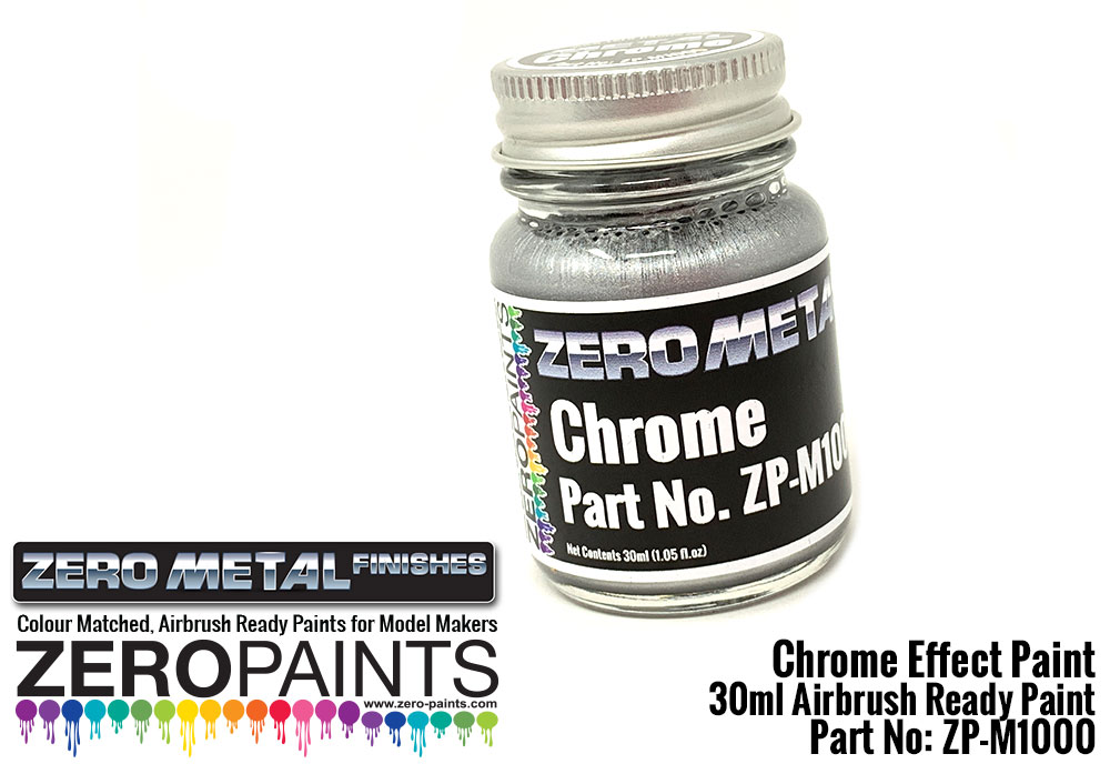 Chrome Paint - 30ml - Zero Metal Finishes | ZP-M1000 | Zero Paints