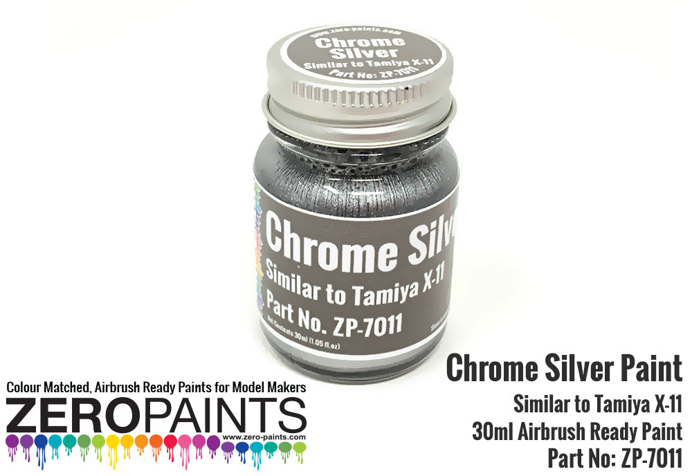Chrome Silver Paint 30ml - Similar to Tamiya X-11 | ZP-7011 | Zero Paints