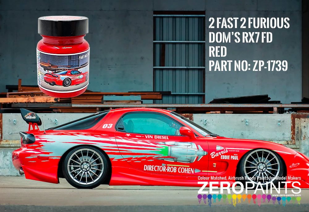 Dom's RX-7 FD Red Paint 60ml (The Fast & The Furious) | ZP-1739 | Zero ...