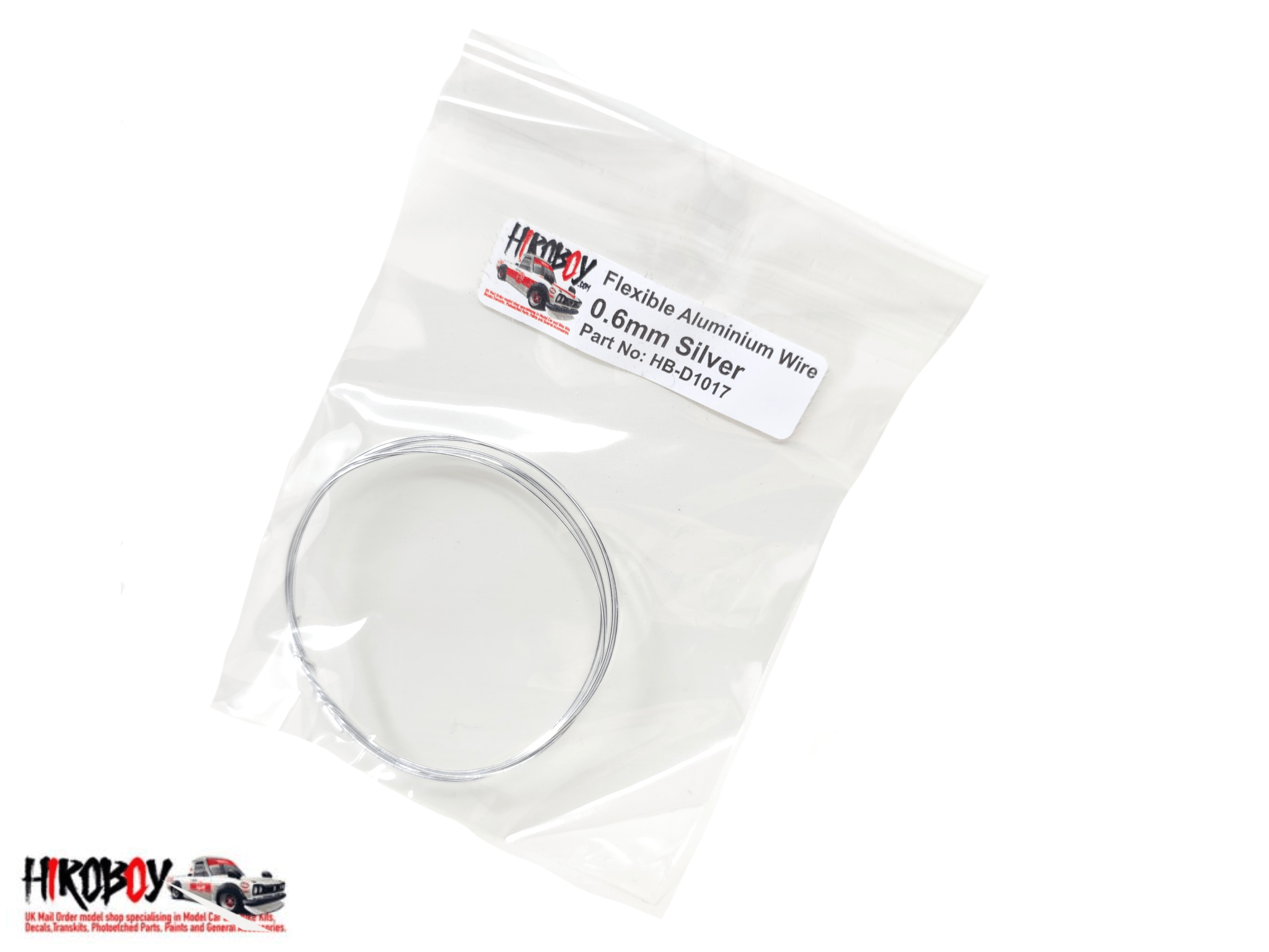 Flexible Aluminium Wire 0.6mm - Silver | HB-D1017 | Hiroboy