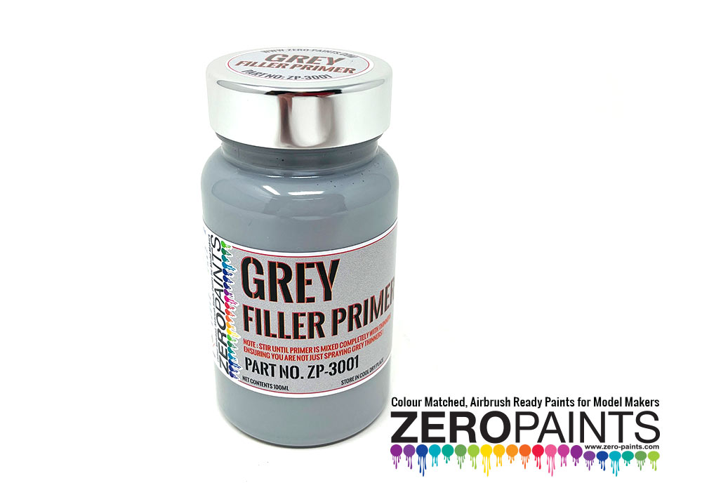 Grey Filler Primer 100ml for Airbrushing | ZP-3001 | Zero Paints