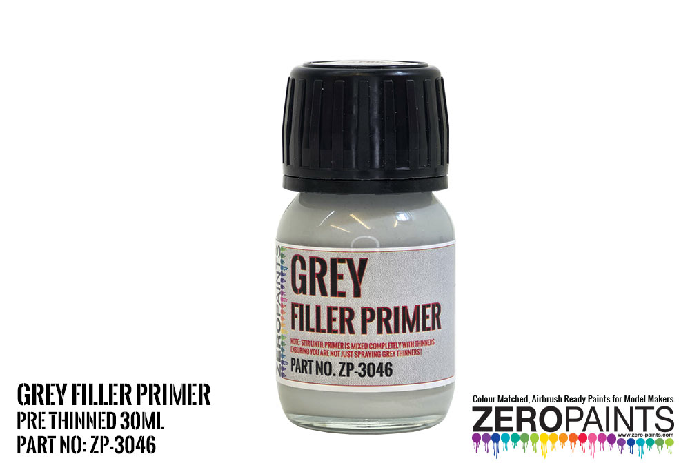 Grey Filler Primer 30ml for Airbrushing | ZP-3046 | Zero Paints