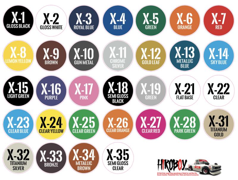 Tamiya Acrylic Paints Top Stickers X Range | Tamiya Labels X | Hiroboy