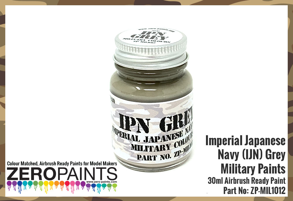 Imperial Japanese Navy (IJN) Grey Paint 30ml | ZP-MIL1012 | Zero Paints