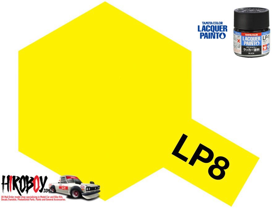 LP-8 Pure Yellow Tamiya Lacquer Paint | TAM82108 | Tamiya