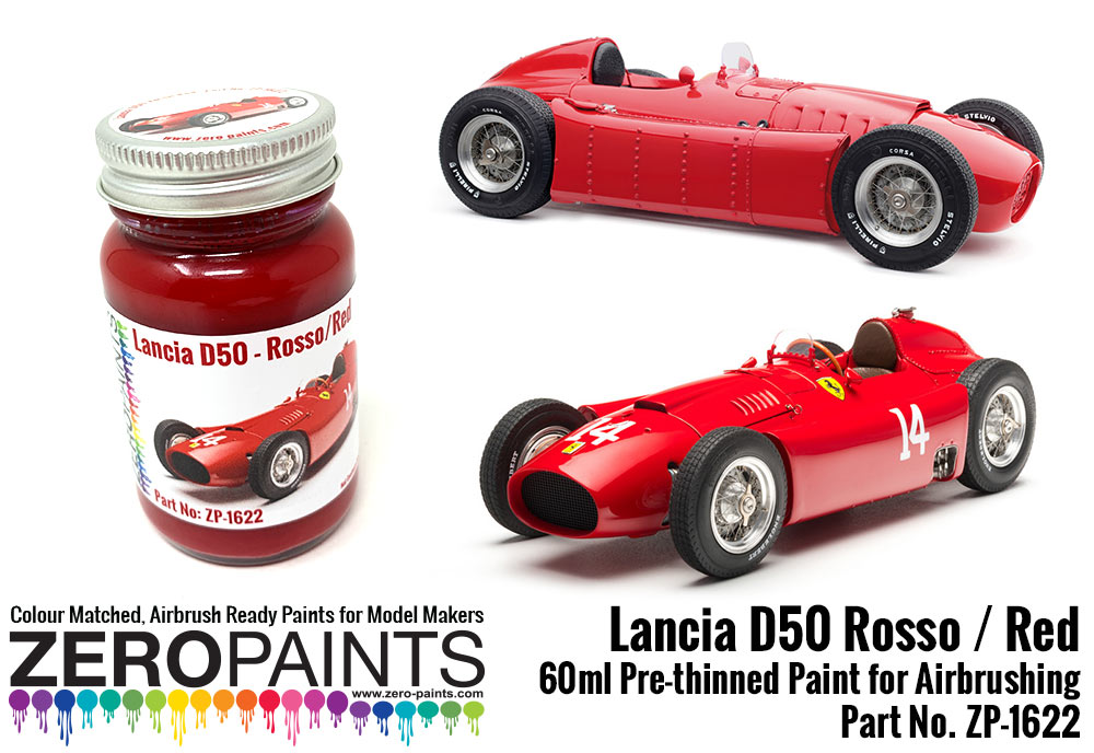Lancia D50 Rosso/Red Paint 60ml | ZP-1622 | Zero Paints