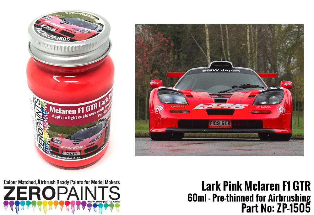 Lark Pink - Mclaren F1 GTR Paint 60ml | ZP-1505 | Zero Paints