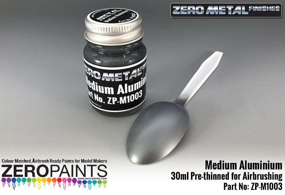 Medium Aluminium Paint - 30ml - Zero Metal Finishes | ZP-M1003 | Zero ...