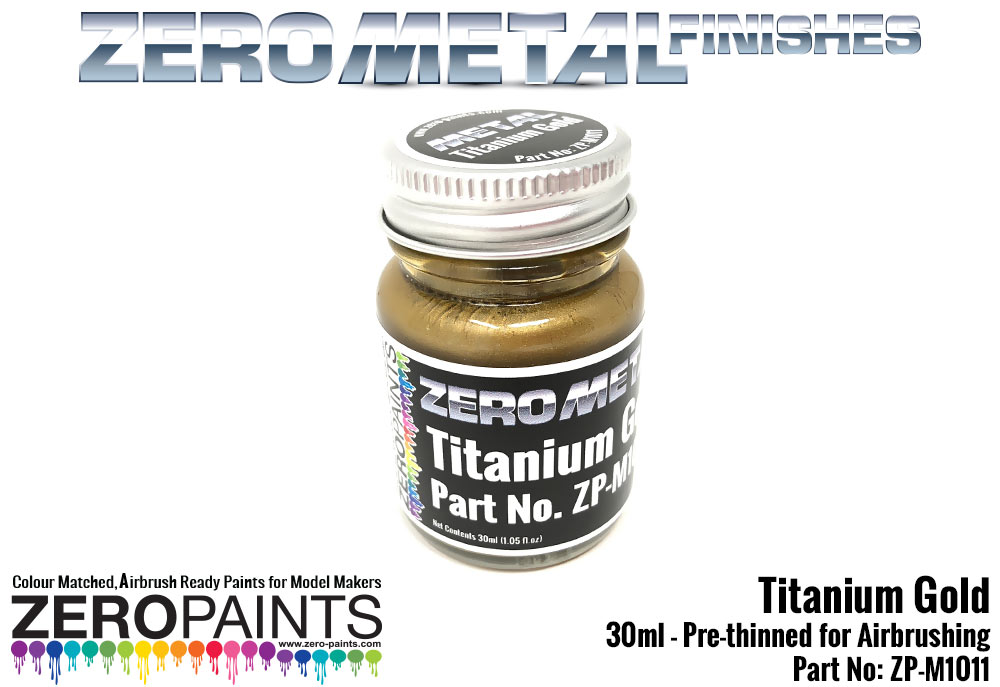 Titanium Gold Paint - 30ml - Zero Metal Finishes | ZP-M1011 | Zero Paints