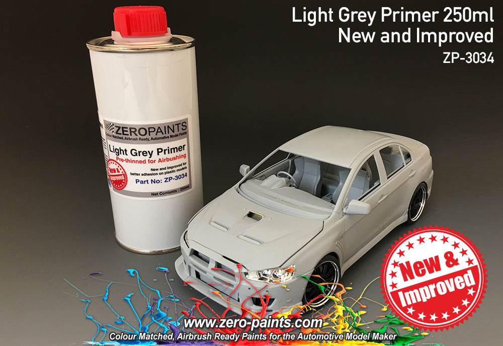 Light Grey Primer 250ml Airbrush Ready - New and Improved | ZP-3034 ...
