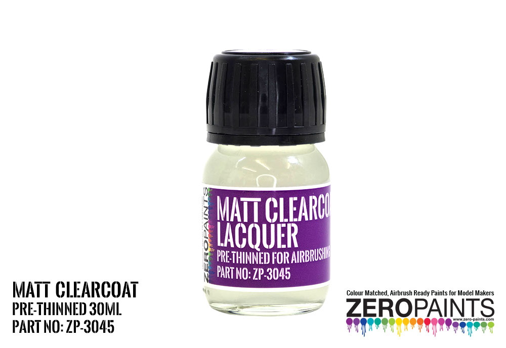 Matt Clearcoat Lacquer 30ml (Pre-Thinned for Airbrushing) | ZP-3045 ...