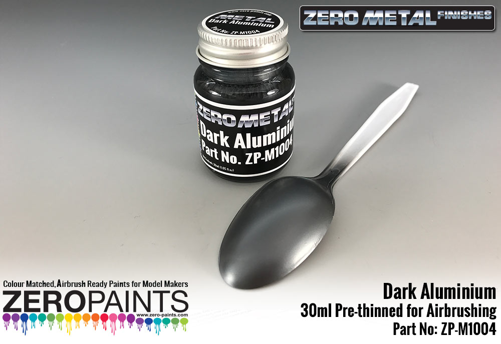 Dark Aluminium Paint - 30ml - Zero Metal Finishes | ZP-M1004 | Zero Paints