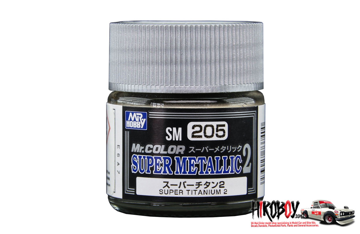 Mr.Color Super Metallic Paints - Super Titanium II SM-205 10ml | GSi-SM ...