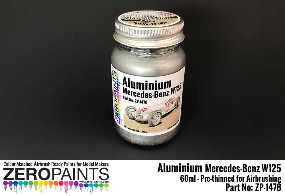 Aluminium Mercedes-Benz W125 Paint 60ml | ZP-1478 | Zero Paints