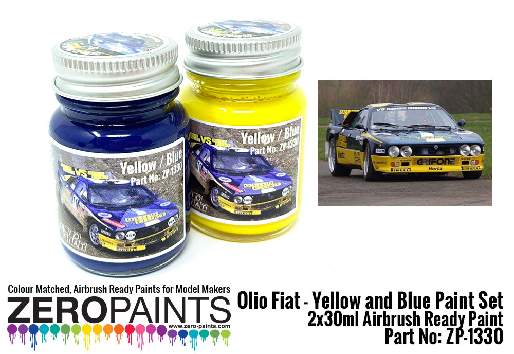 Olio Fiat - Yellow and Blue Paint Set 2x30ml | ZP-1330 | Zero Paints