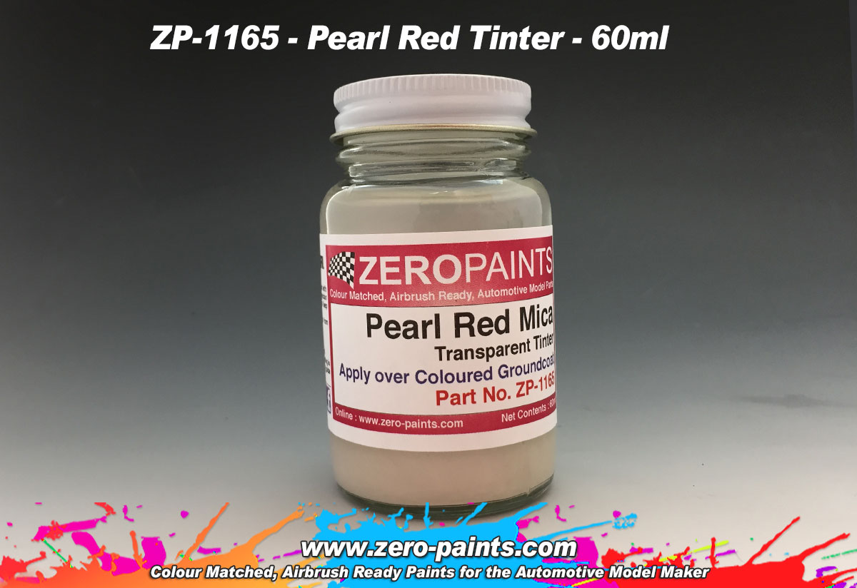 Pearl Red Mica Transparent Tinter Paint 60ml | ZP-1165 | Zero Paints