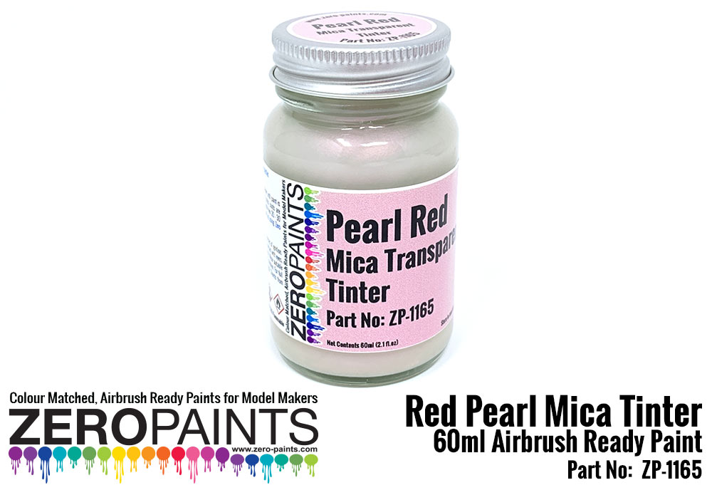 Pearl Red Mica Transparent Tinter Paint 60ml | ZP-1165 | Zero Paints