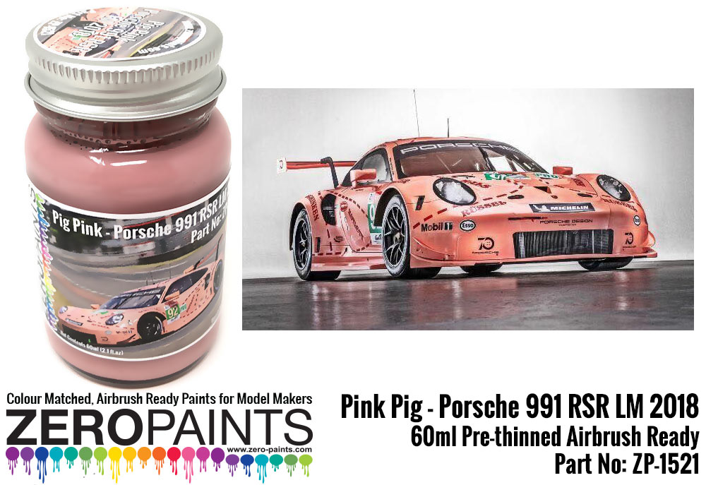 Pink Pig Porsche 991 RSR LM 2018 60ml | ZP-1521 | Zero Paints