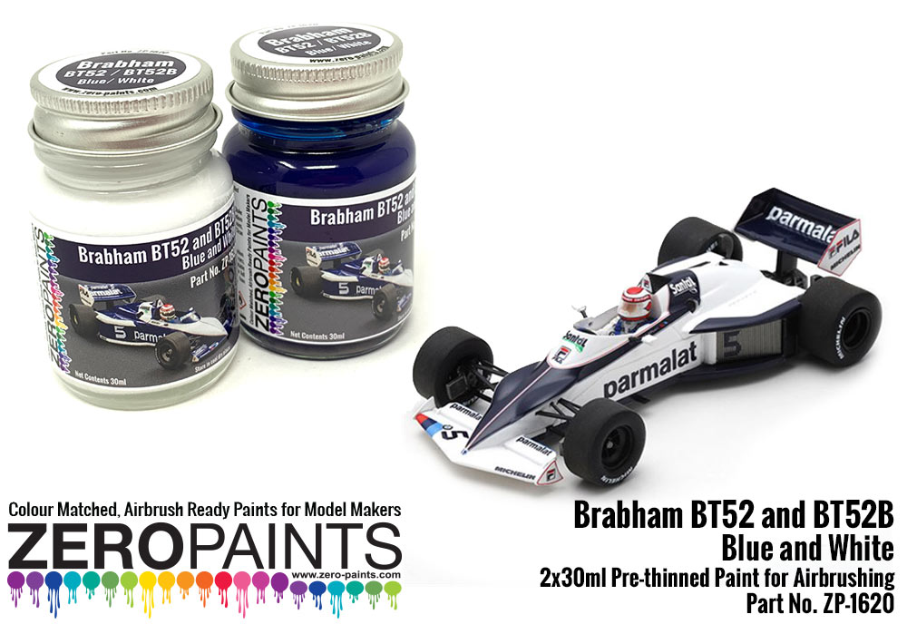 Brabham BT52 and BT52B Blue and White Paint Set 2x30ml | ZP-1620 | Zero ...