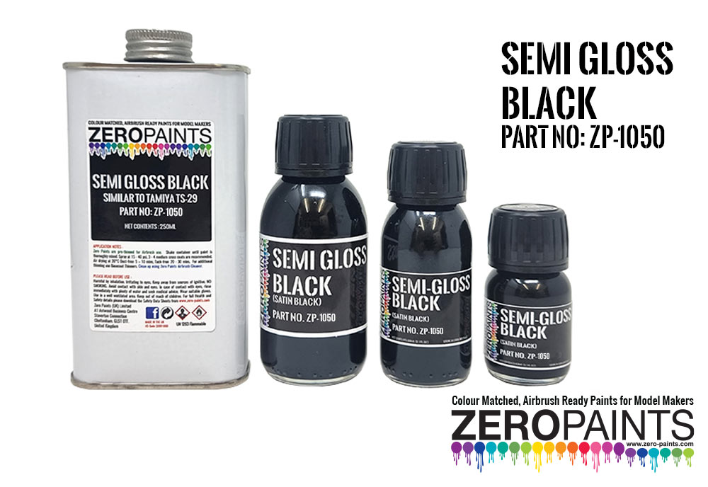 Semi Gloss Black Paint | ZP-1050 | Zero Paints