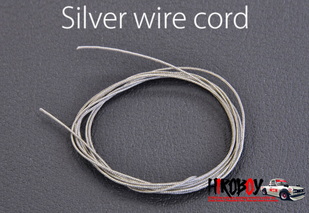 Silver Wire Cord 0.8mm - P1162 | MFH P1162 | Model Factory Hiro