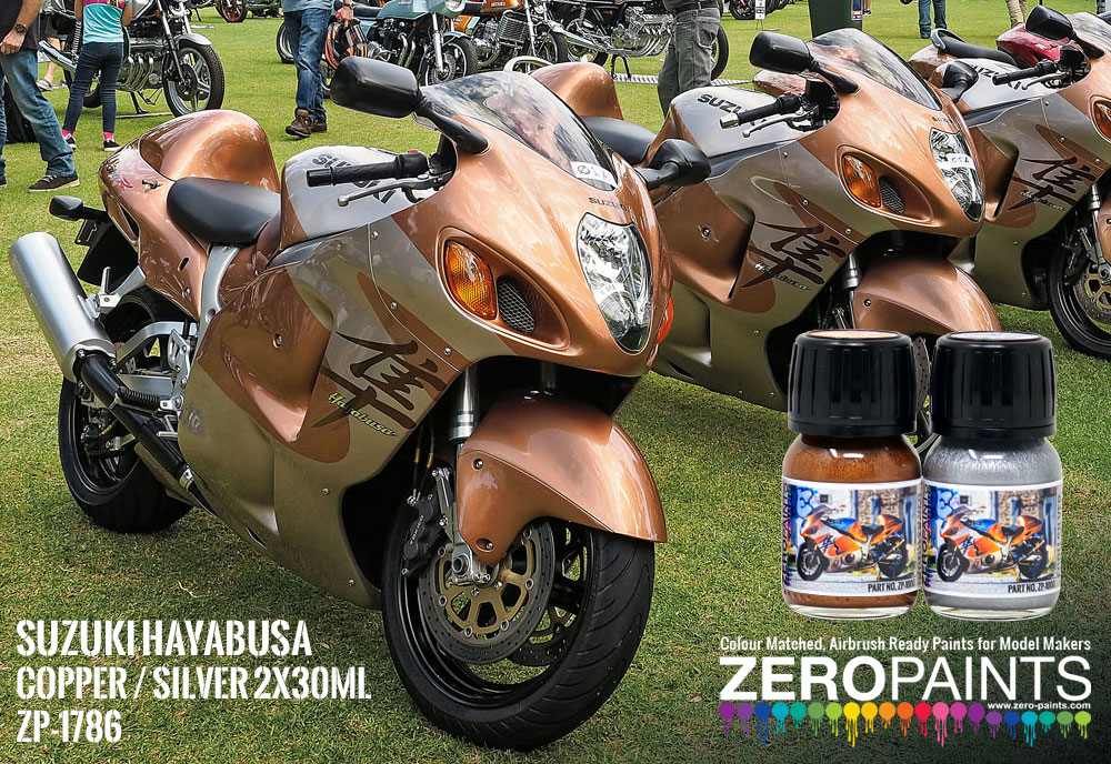 Suzuki Hayabusa - Copper / Silver Paint Set 2x30ml | ZP-1786 | Zero Paints