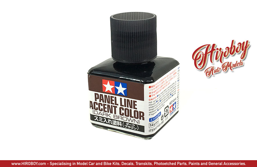 Tamiya Panel Line Accent Colour Dark Brown # 87140 | TAM87140 | Tamiya