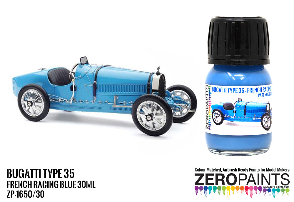 Bugatti Type 35 French Racing Blue Paint - 30ml | ZP-1650/30 | Zero Paints