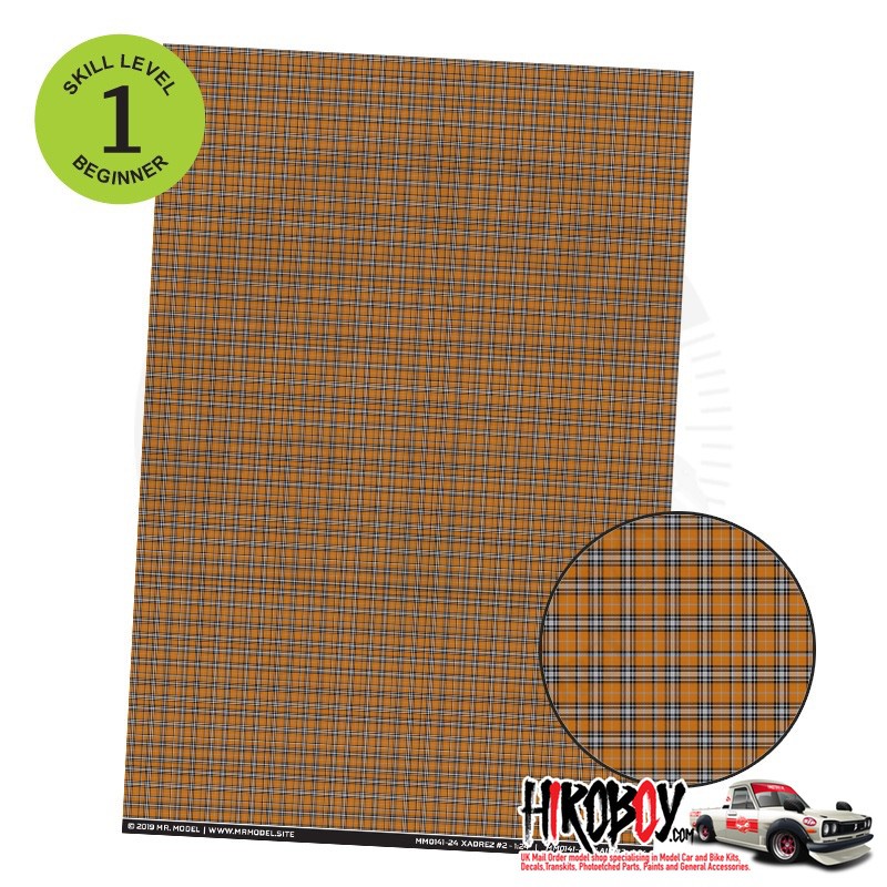 Upholstery Pattern Decals - Plaid Pattern Decal 2 | MM0141 | Mr Model