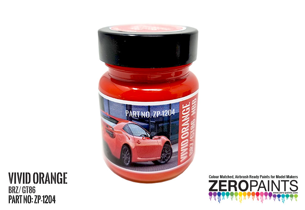 Vivid Orange BRZ/ GT86 Orange Paint 60ml | ZP-1204 | Zero Paints