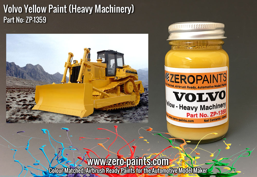 Volvo Yellow (Heavy Plant and Machinery) Paint 60ml | ZP-1359 | Zero Paints