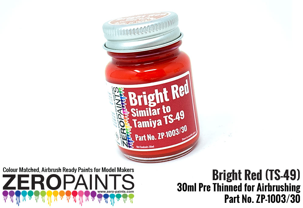 Bright Red Paint ( Similar to TS49) 30ml | ZP-1003/30 | Zero Paints