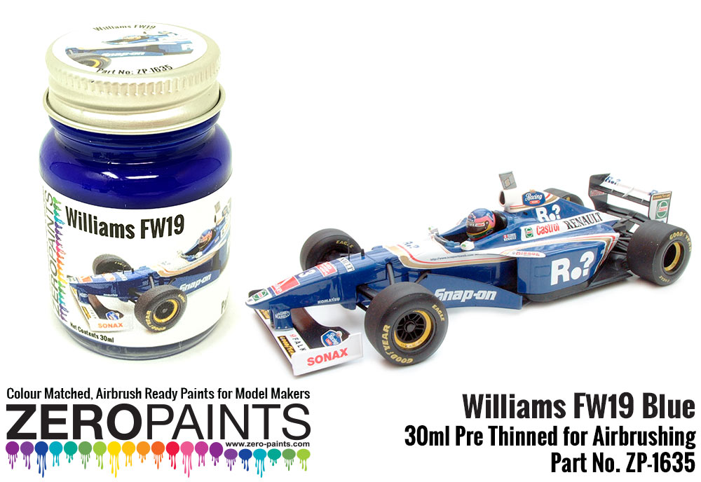 Williams FW19 Blue Paint 30ml | ZP-1635 | Zero Paints