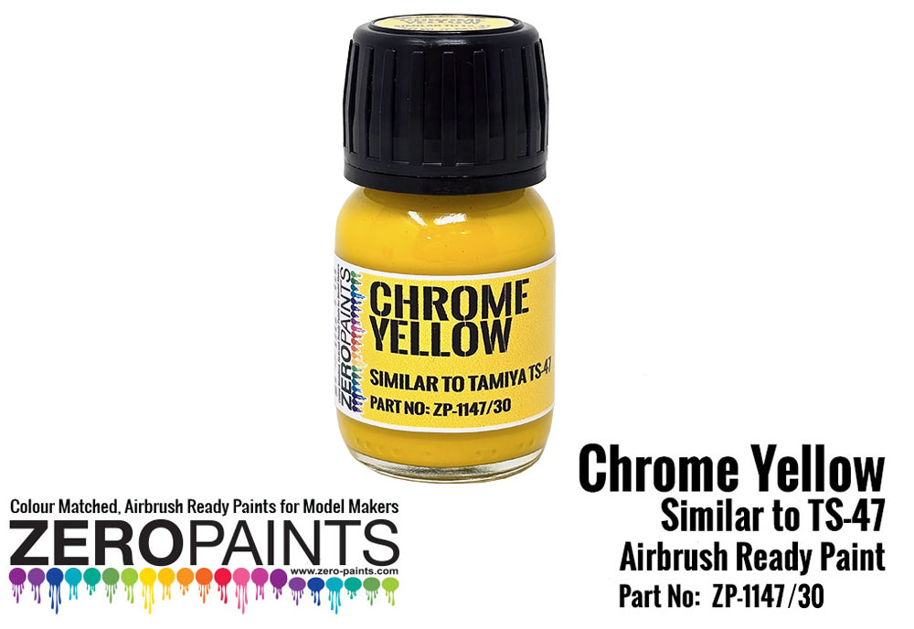 Chrome Yellow Paint (Similar to TS47) 30ml | ZP-1147/30 | Zero Paints